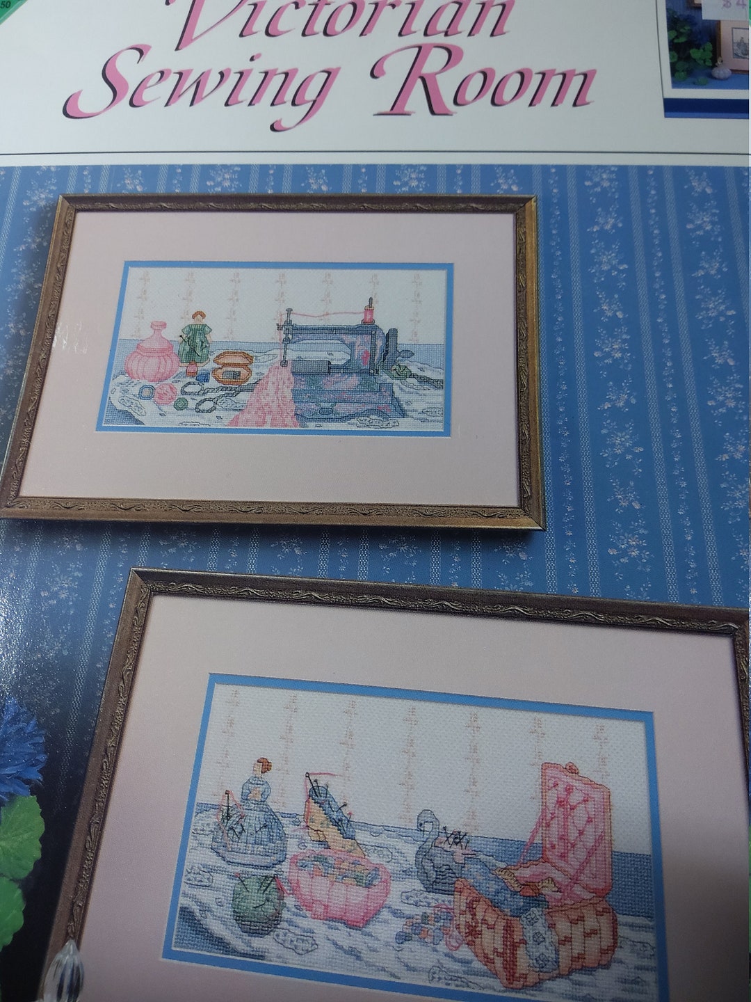 Color Charts Victorian Sewing Room by Lotti Avila Cross Stitch - Etsy