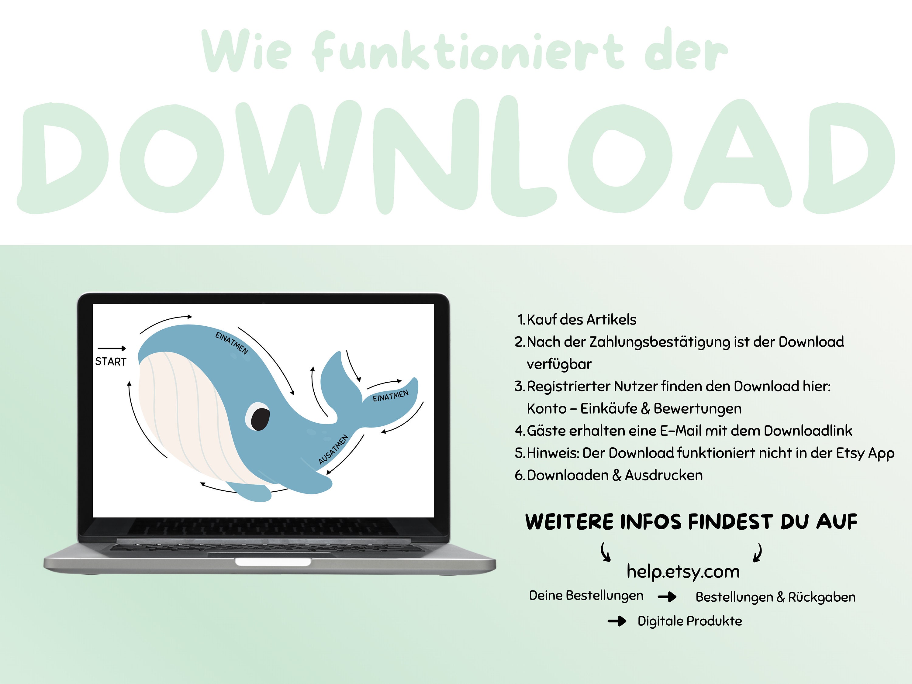 20 Breathing Exercises Poster Set Finger Tracing Mindful Breathing ...