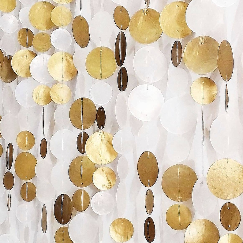 Glamorous Gold Capiz Shell Curtain Natural Capiz Shell - Etsy