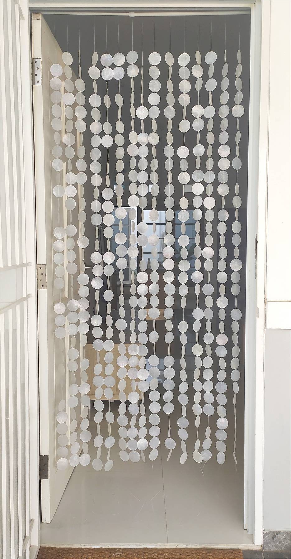 ROUND Customized Boho Capiz Shells Doorway Curtain Beaded - Etsy