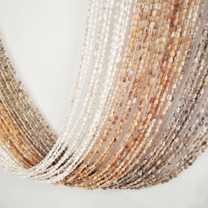 Large Boho Sea Shells Wall Hanging, Sea Shells Wall Art, Broken White ...