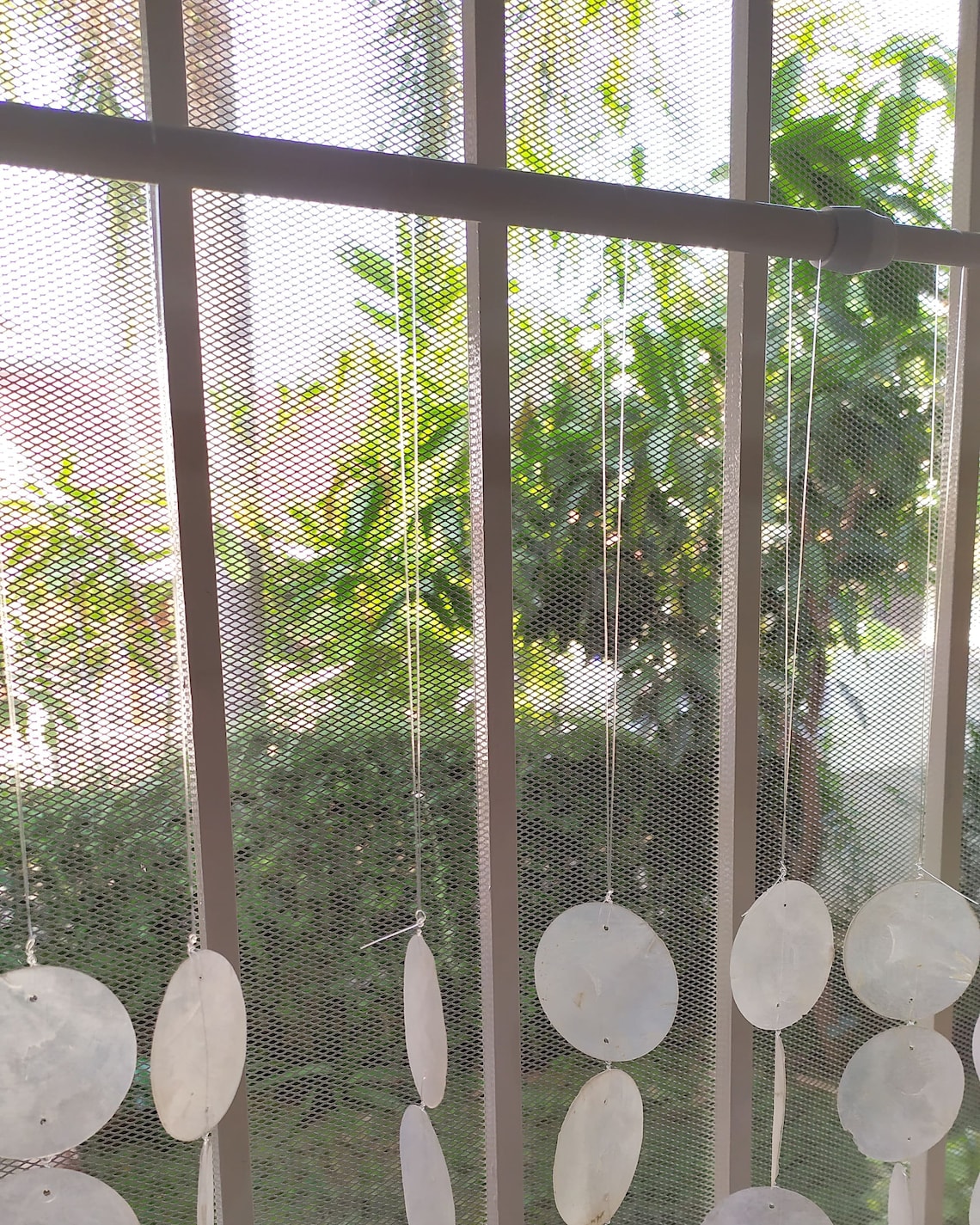 ROUND Customized Boho Capiz Shells Doorway Curtain Beaded - Etsy