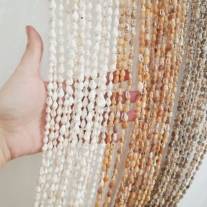 Large Boho Sea Shells Wall Hanging, Sea Shells Wall Art, Broken White ...