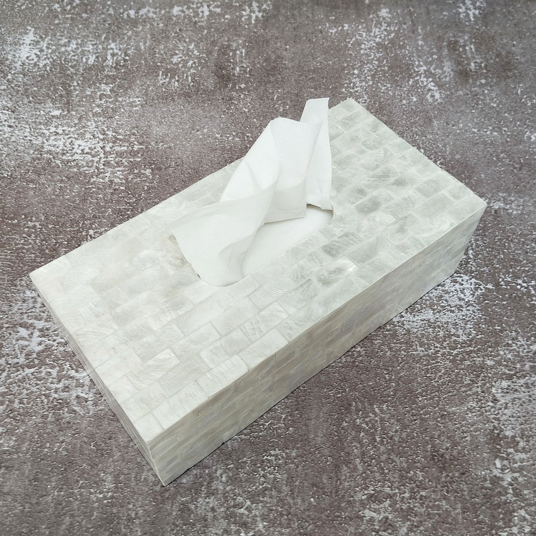 Silver Rectangular Tissue Box Cover, Hotel Tissue Box, Luxurious Tissue ...