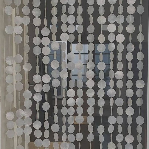 Customized Pastel Colors Capiz Shells Doorway Curtain Beaded - Etsy