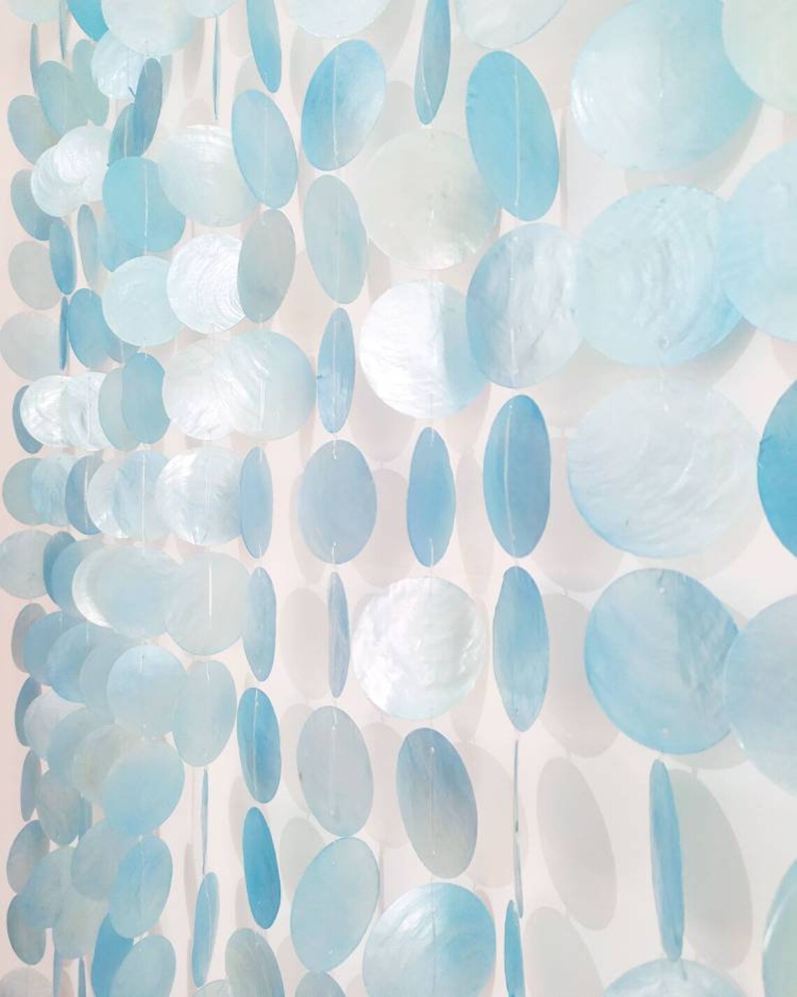 Customized Pastel Colors Capiz Shells Doorway Curtain Beaded - Etsy