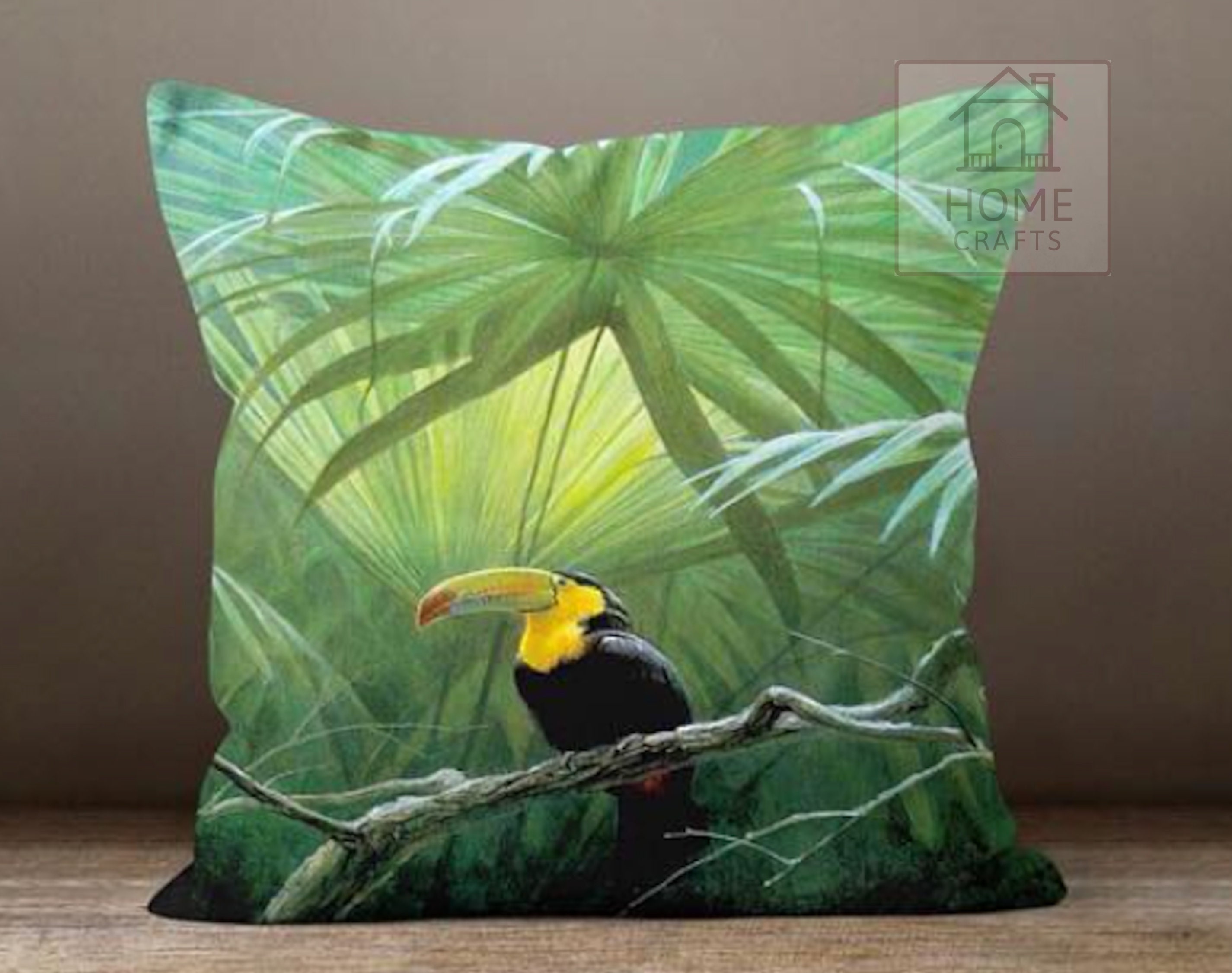 Parrot Painting Pillow Covers, Colorful Birds Pillowcase, Aesthetic ...