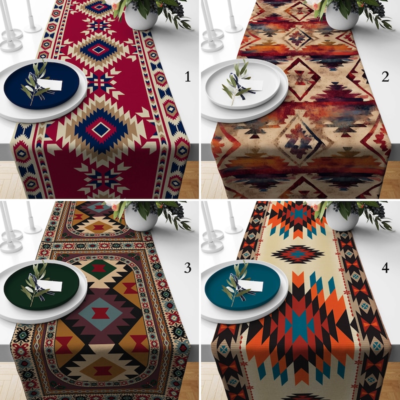Aztec Table Runner - Etsy