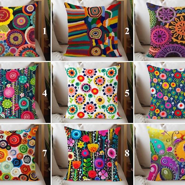Colorful Pillow Case - Etsy