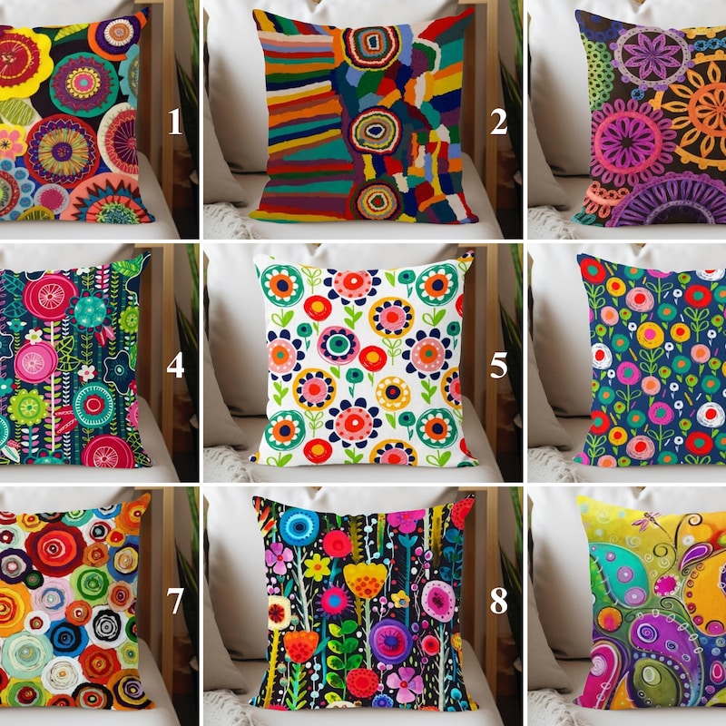 Colorful Pillows - Etsy