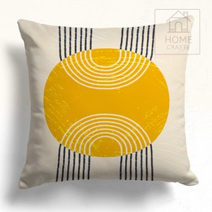 Colorful Abstract Decorative Pillow Case, Abstract Shapes Pillow Cover ...