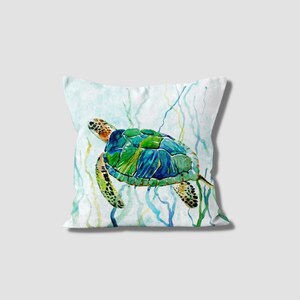 Sea Turtle Pillow Cover Turtle Throw Pillow Case Turtle - Etsy