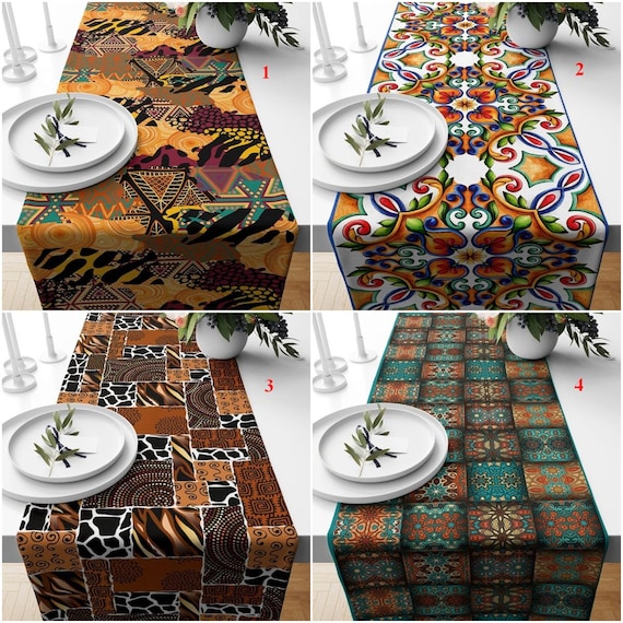Ethnic Design Table Runner Ethnic Table Top Southwestern | Etsy