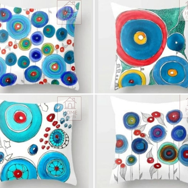 Circle Pillow - Etsy