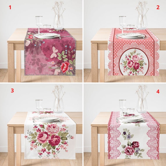 Dusty Pink Color Table Decor Light Pink Rose Table Cover - Etsy
