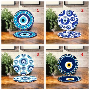 Evil Eye Placemat, Evil Eye Table Mat, Amulet Table Decor, Seeing Eye ...