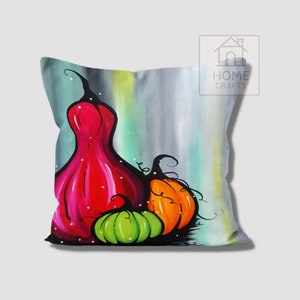 Decorative Butternut Squash Pillow Covers, Gourd Print Pillow Cases ...