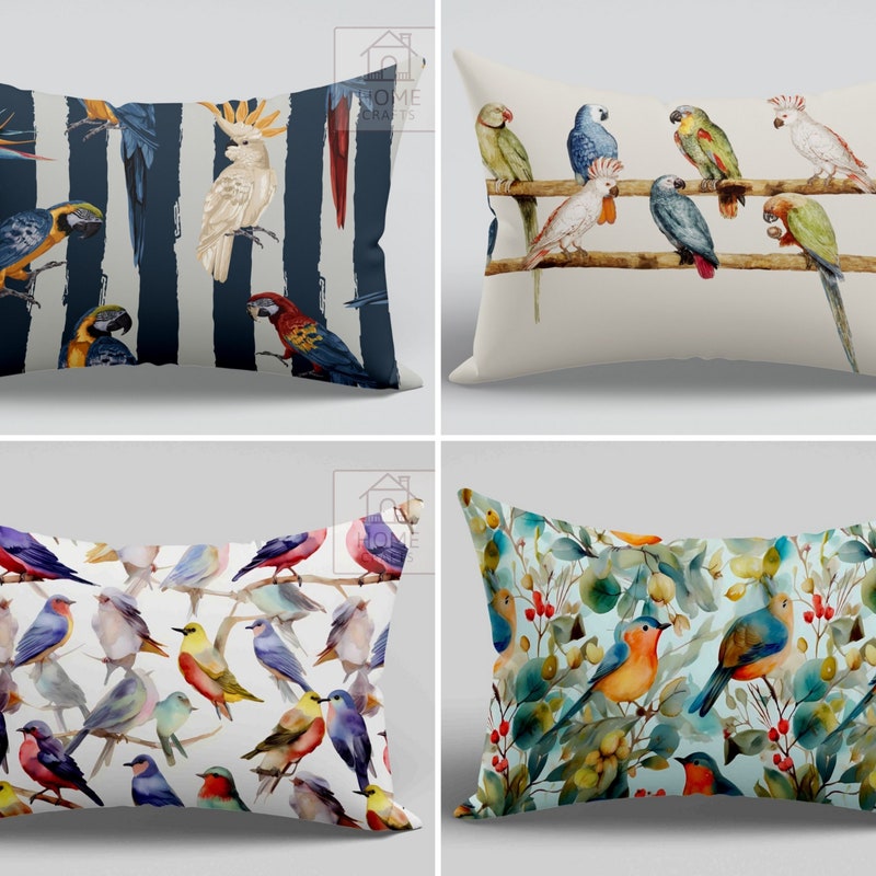 Bird Cushion Cover - Etsy
