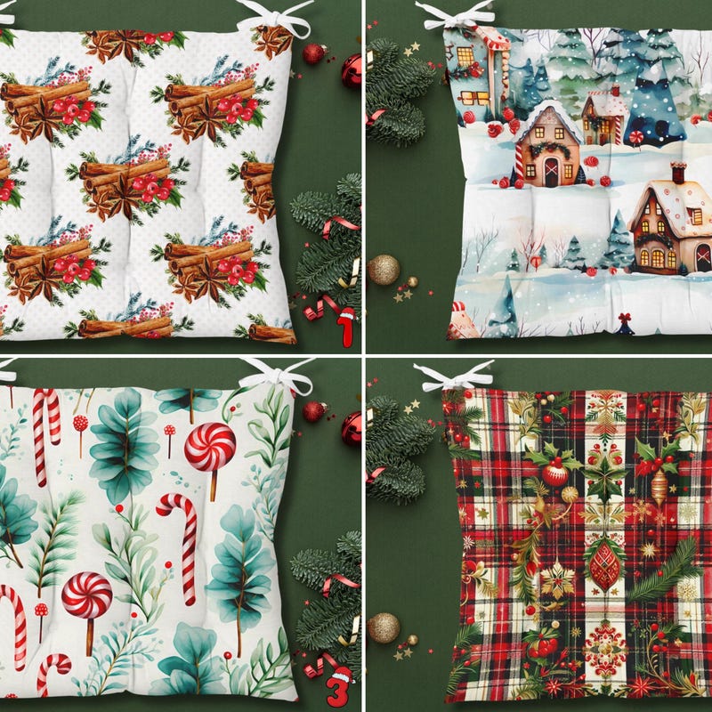 Chair Holiday Seat Covers - Etsy