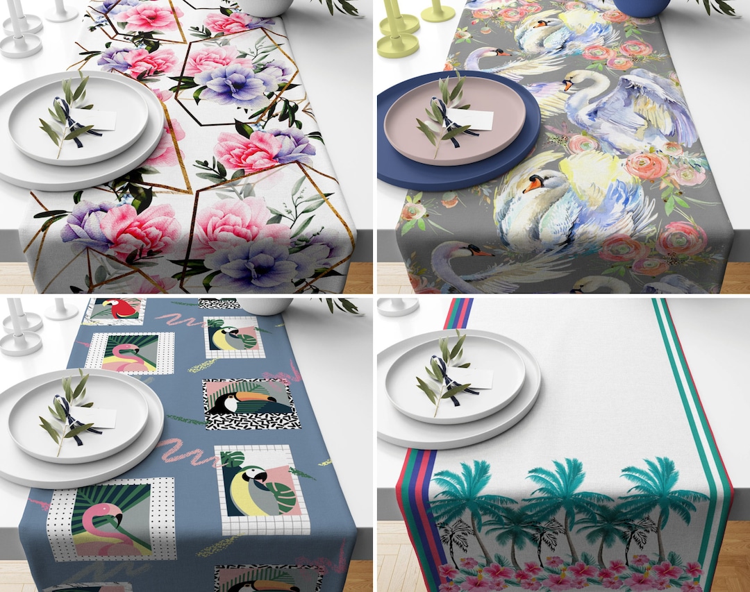 Peacock Table Decor, Peacock Feather Tablecloth, Decorative Table Cover ...