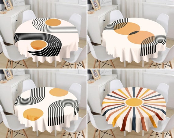 Tablecloth for round dining table store