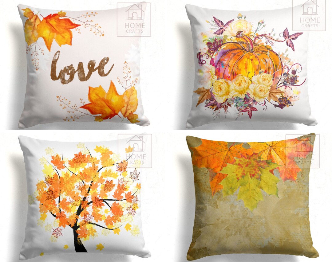 Autumn Leaves Pillow Covers, Autumn Cushion Case, Fall Trend Pillow ...
