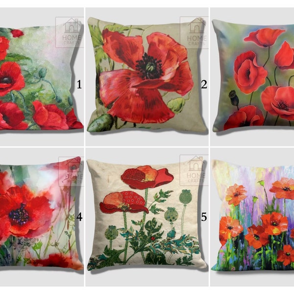 Poppy Pillows - Etsy
