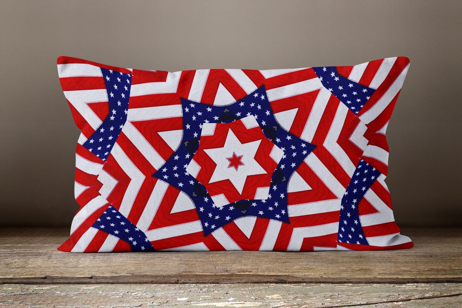 American Flag Pillow Cover USA Flag Pillow Case Red Blue | Etsy