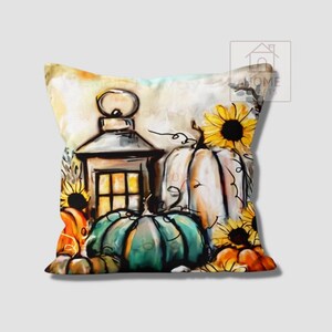 Decorative Butternut Squash Pillow Covers, Gourd Print Pillow Cases ...