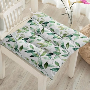 Strawberry & Raspberry Chair Cushions, Vintage Floral Puffy Seat Pad ...