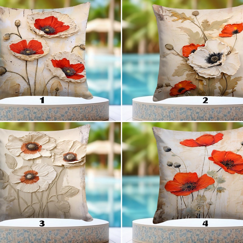 Poppy Pillows - Etsy