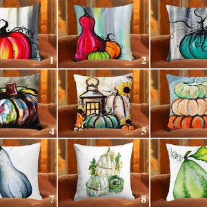 Decorative Butternut Squash Pillow Covers, Gourd Pattern Pillow Cases ...