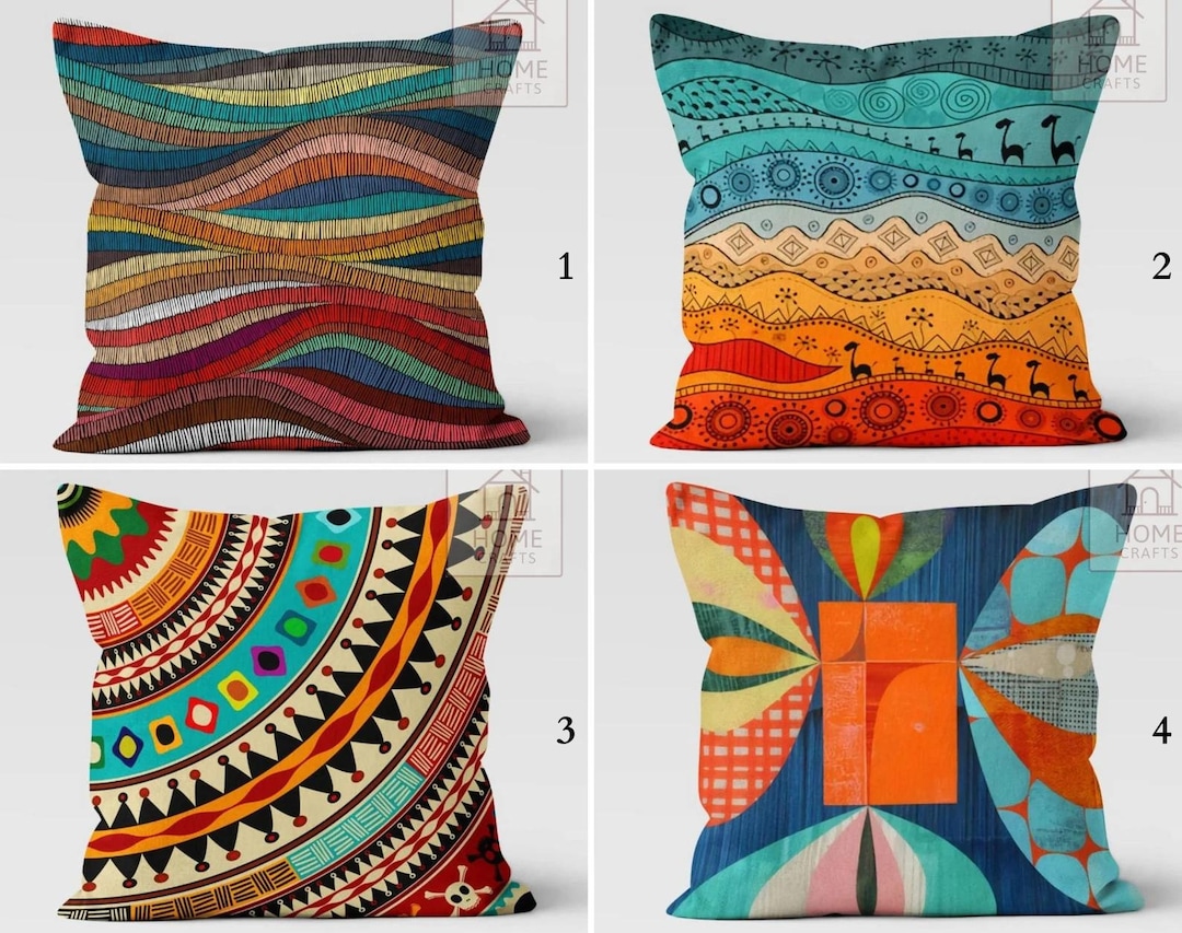 Tribal Pattern Pillow Cover, Ethnic Boho Home Decor - Etsy