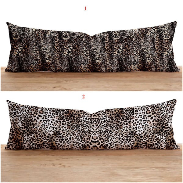 Leopard Bolster Pillow - Etsy