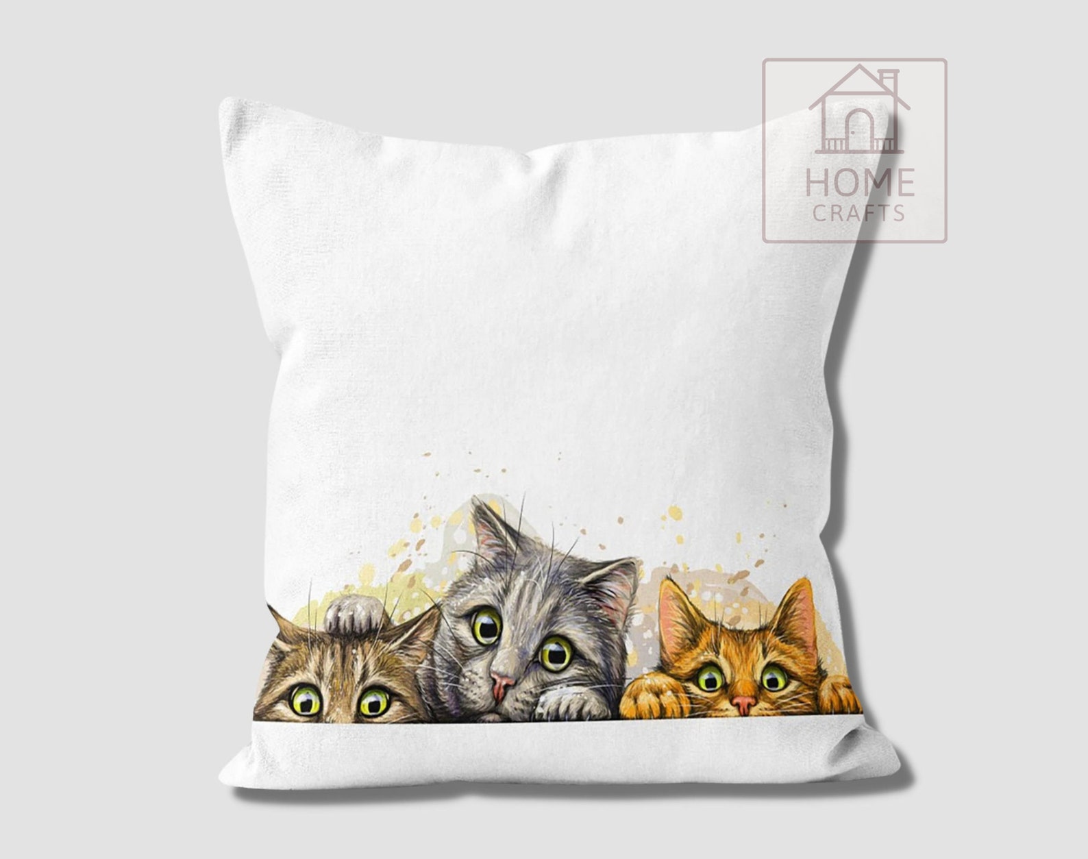 Cat Pillow Covers, Cat Throw Pillow Cases, Cat Outdoor Cushion, Cute ...