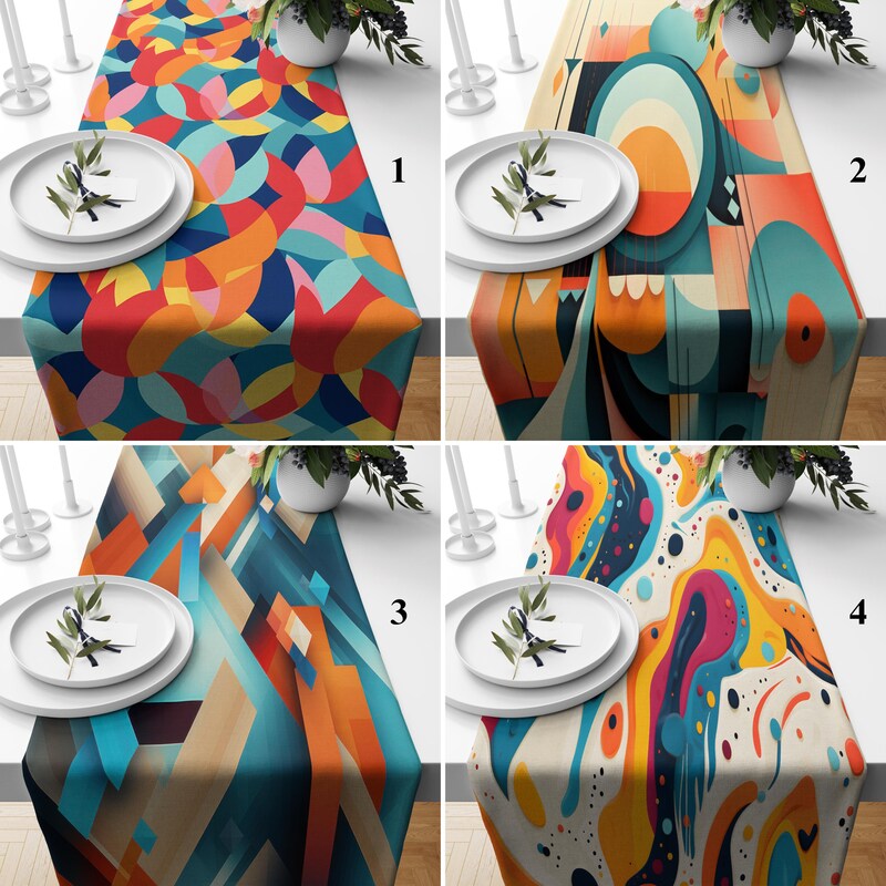 Funky Table Runner - Etsy