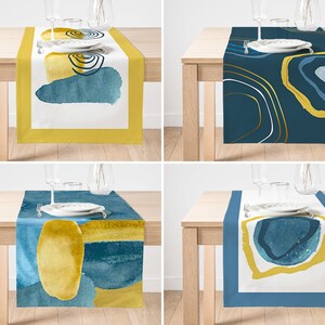 Yale & Corn Color Style Table Runner Prussian Design Table - Etsy
