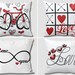 Infinity Symbol Print Cushion Covers, Bcycle Decorative Pillow Case ...