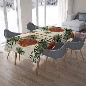 Abstract Pattern Table Cover, Geometric Shapes Tablecloth, Modern Art ...