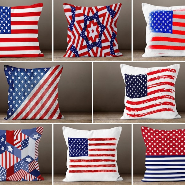 American Flag Throw Pillow - Etsy