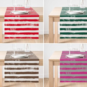 Parallel Straight Lines Pattern Table Deco, Striped Table Runner, Sleek ...
