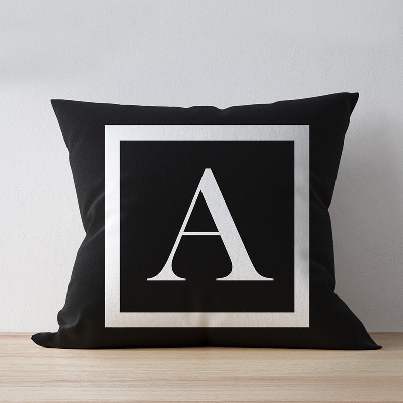 Initial Cushion - Etsy