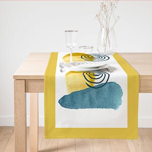 Yale & Corn Color Style Table Runner Prussian Design Table - Etsy