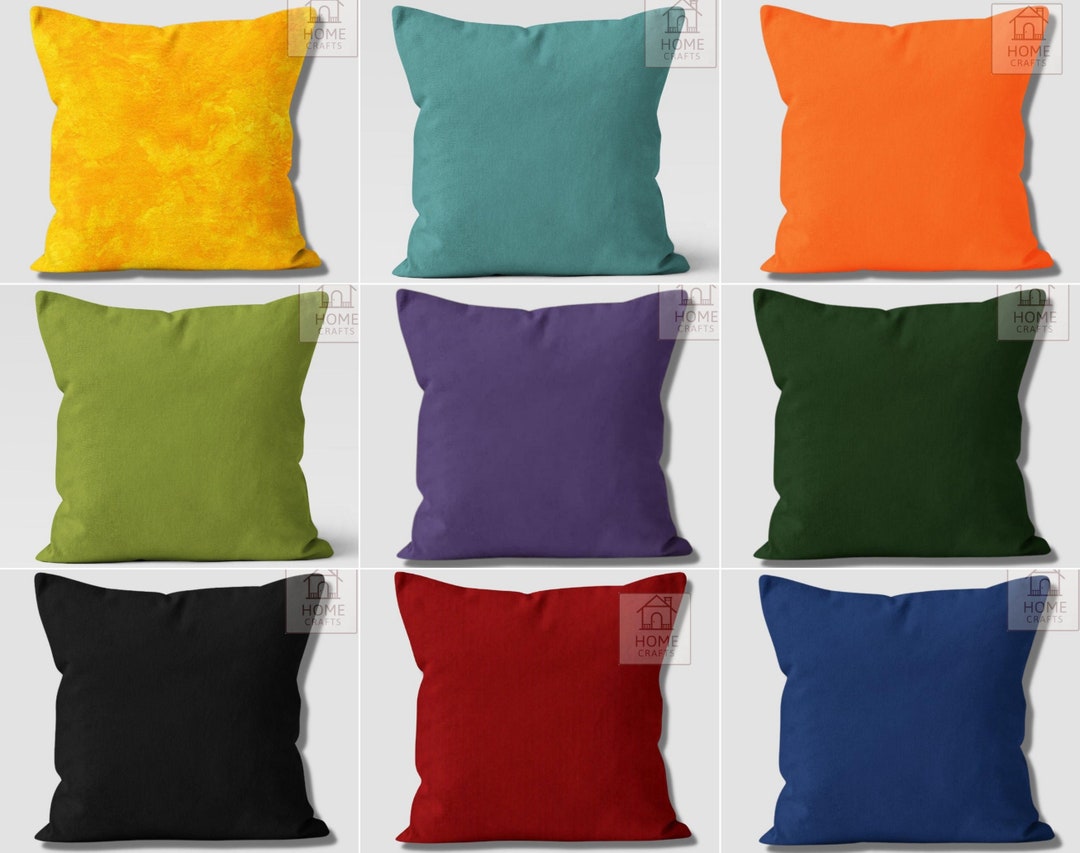 Solid Color Pillow Covers, Luxury Sofa Pillow Case, Smug Decorative ...