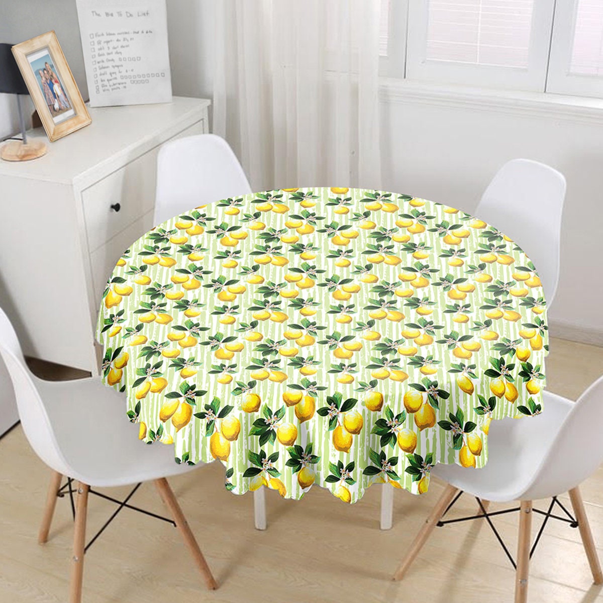 Fresh Yellow Lemon Round Tablecloth Citrus Table Cloth Lemon - Etsy