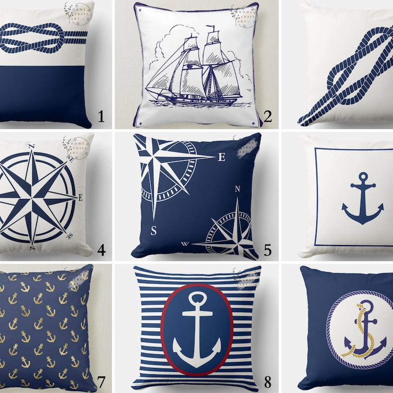 Anchor Throw Pillow - Etsy