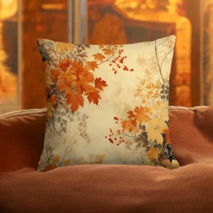 Falling Leaves Pillow Shams, Autumn Leaf Throw Pillow Covers, Dry Maple ...