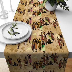 Ethnic Table Runner, African Themed Table Top, Tribal Table Cover ...