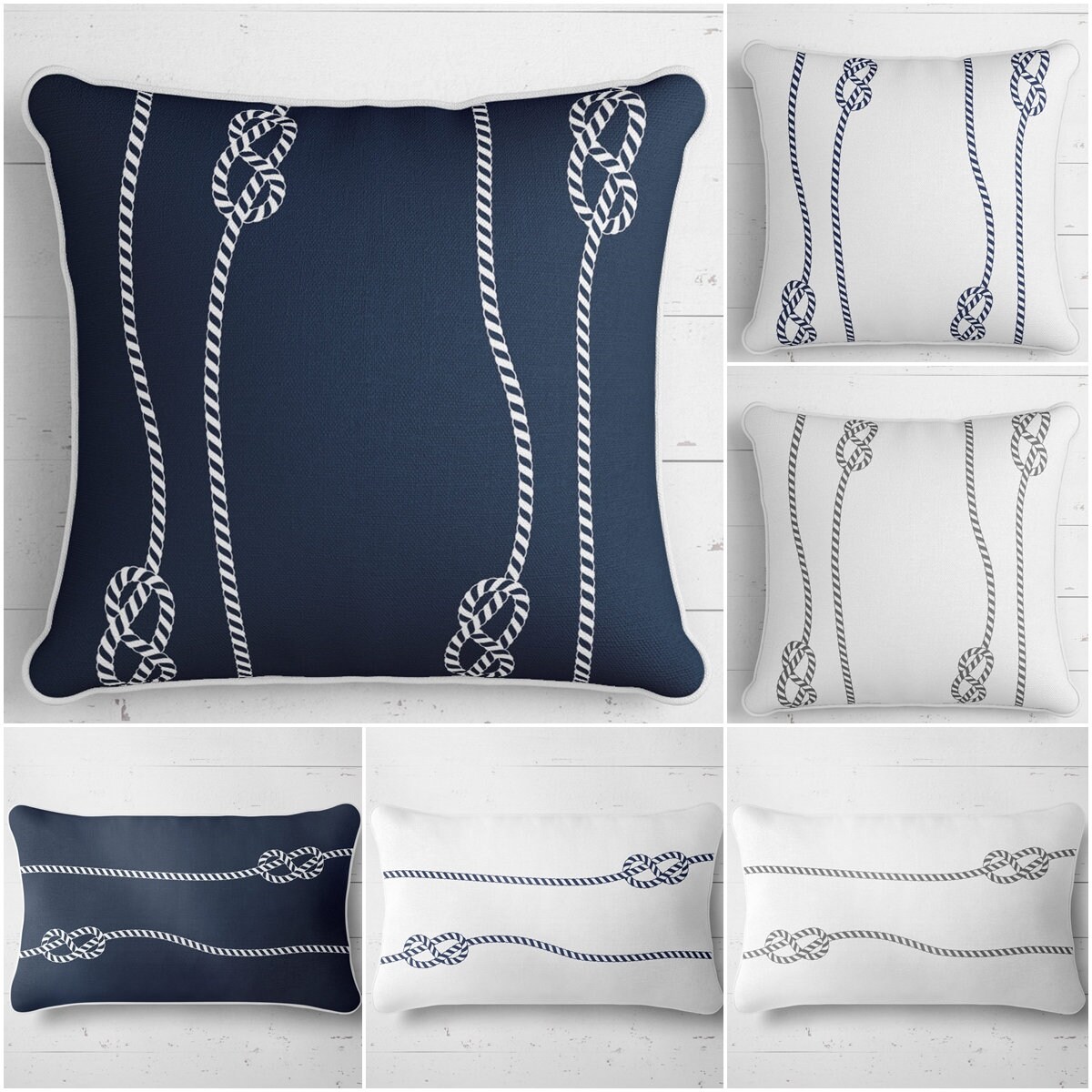 Nautical Outdoor Pillow Cover Water-resistant Sailboat | Etsy