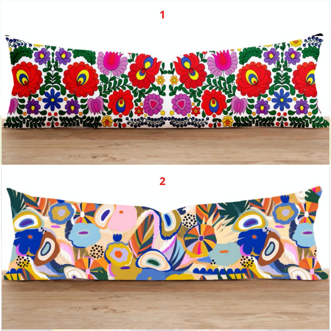 Floral Double-sided Printed Pillowcase, Flower Paradise Colorful ...
